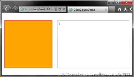 Working with Multiple Click (ClickCount) in Silverlight 5 Beta | Kunal Chowdhury